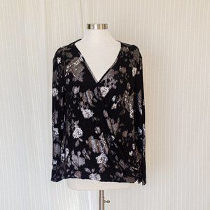 Ellen Tracy | Tops | Ellen Tracy Womens Floral Wrap Top Xxl Nwt | Poshmark